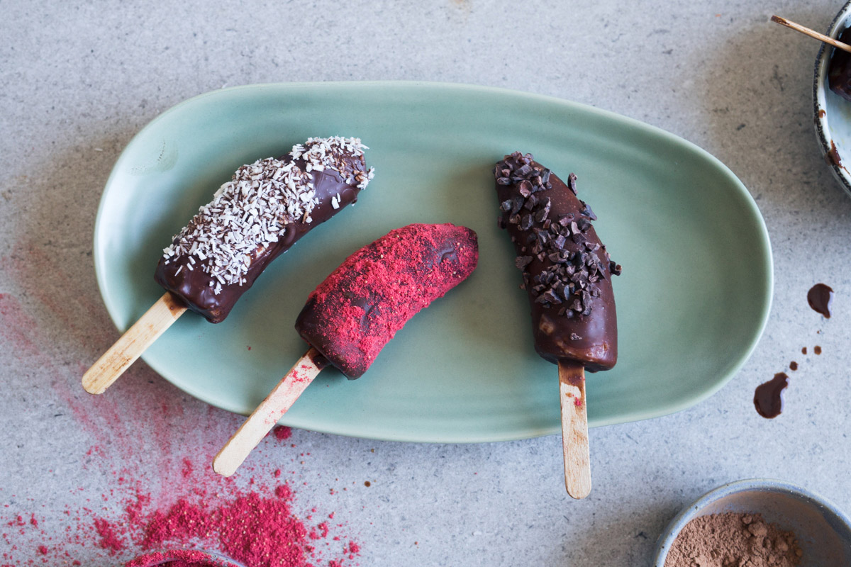 Bananglass - Perfekt pyssel och enkelt fika till barnen | Lesscarbs.se